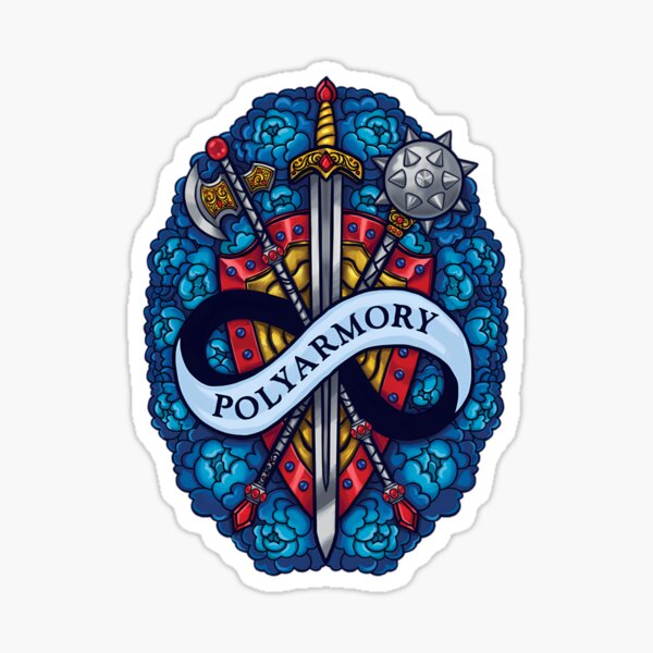 "Polyarmory " Sticker for Sale by wdmbmnijtly84 | Redbubble