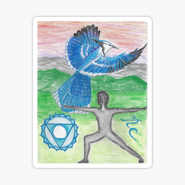 "Throat Chakra" Sticker for Sale by RenewedSH | Redbubble