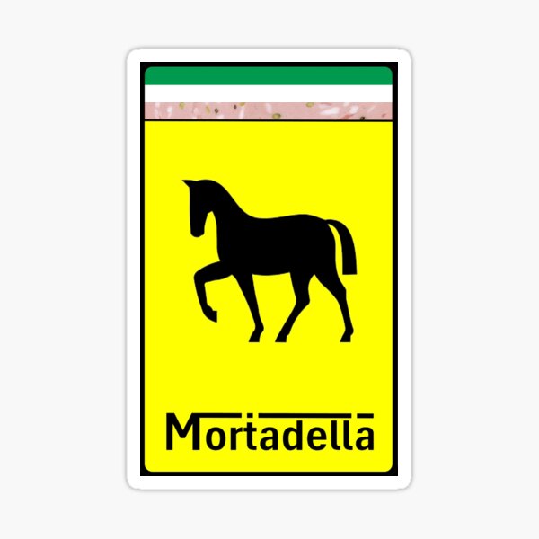 "Scuderia Mortadella" Sticker for Sale by bortojo | Redbubble