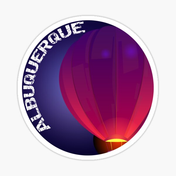 "Albuquerque New Mexico International Hot Air Balloon Fiesta" Sticker ...