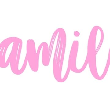 "Camila Name - Pink" Sticker for Sale by moxsto | Redbubble