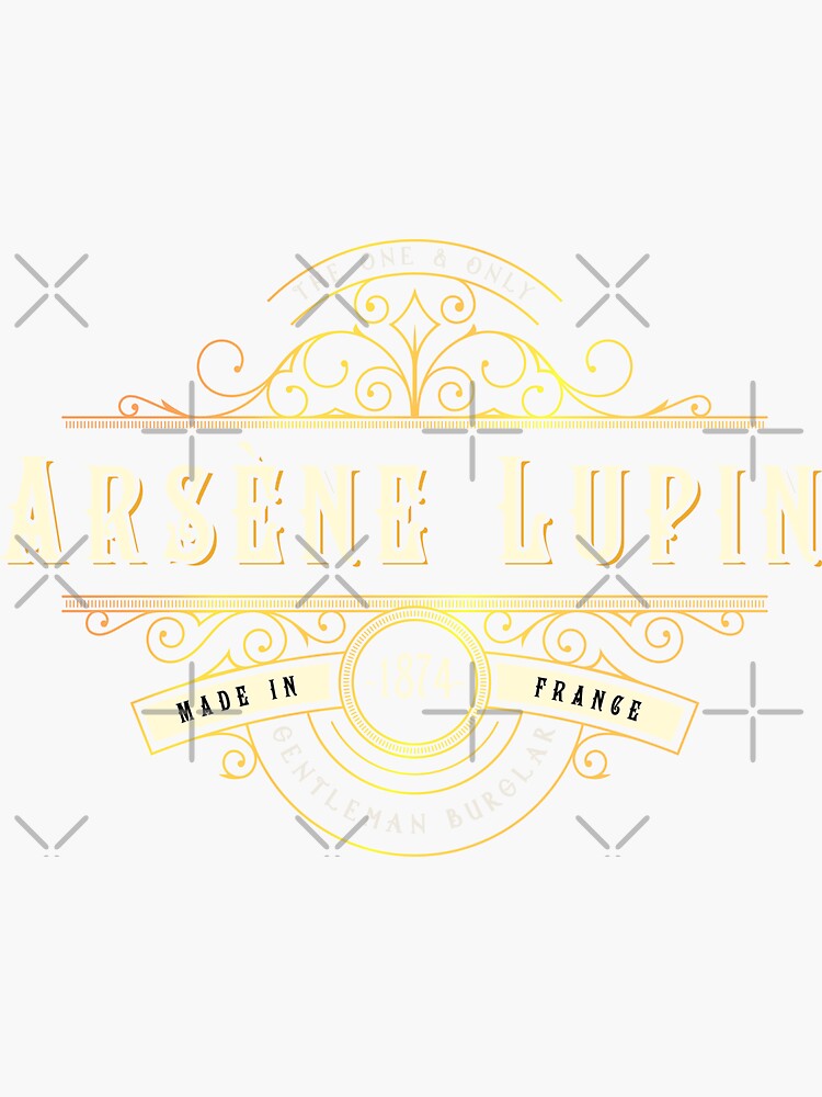 "Victorian Lupin Logo" Sticker by FattoAMano | Redbubble