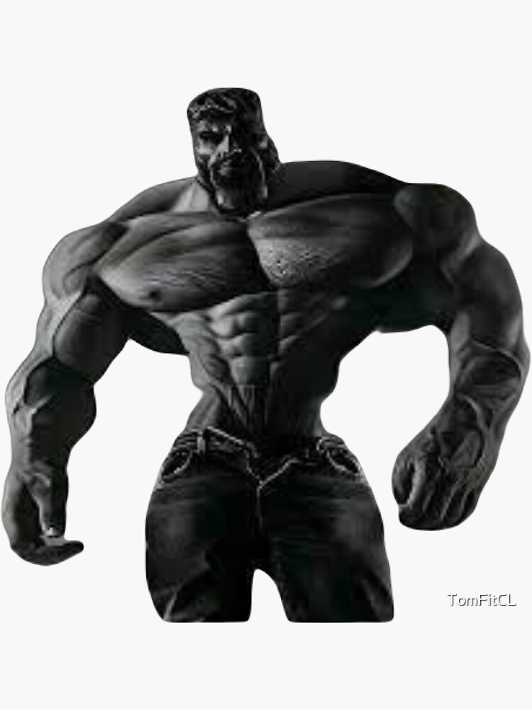 "GIGA CHAD" Sticker by TomFitCL | Redbubble