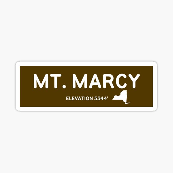 "Mount Marcy New York Summit Sticker " Sticker for Sale by thehikerpage ...