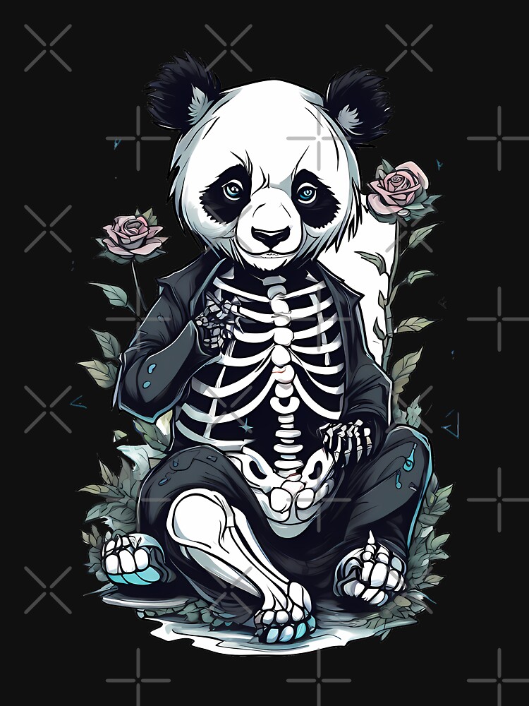 "Cute and Spooky Panda Creepypasta Art" Essential T-Shirt for Sale by ...