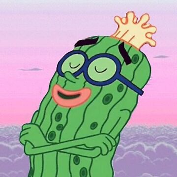 "Kevin C. Cucumber" Sticker by Chloesamantha | Redbubble