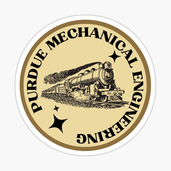 "Purdue Mechanical Engineering Round Sticker" Sticker for Sale by PMEA ...