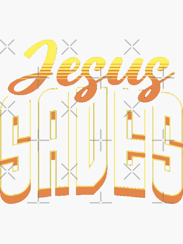 "JESUS SAVES" Sticker for Sale by JASCKSHIRTS | Redbubble