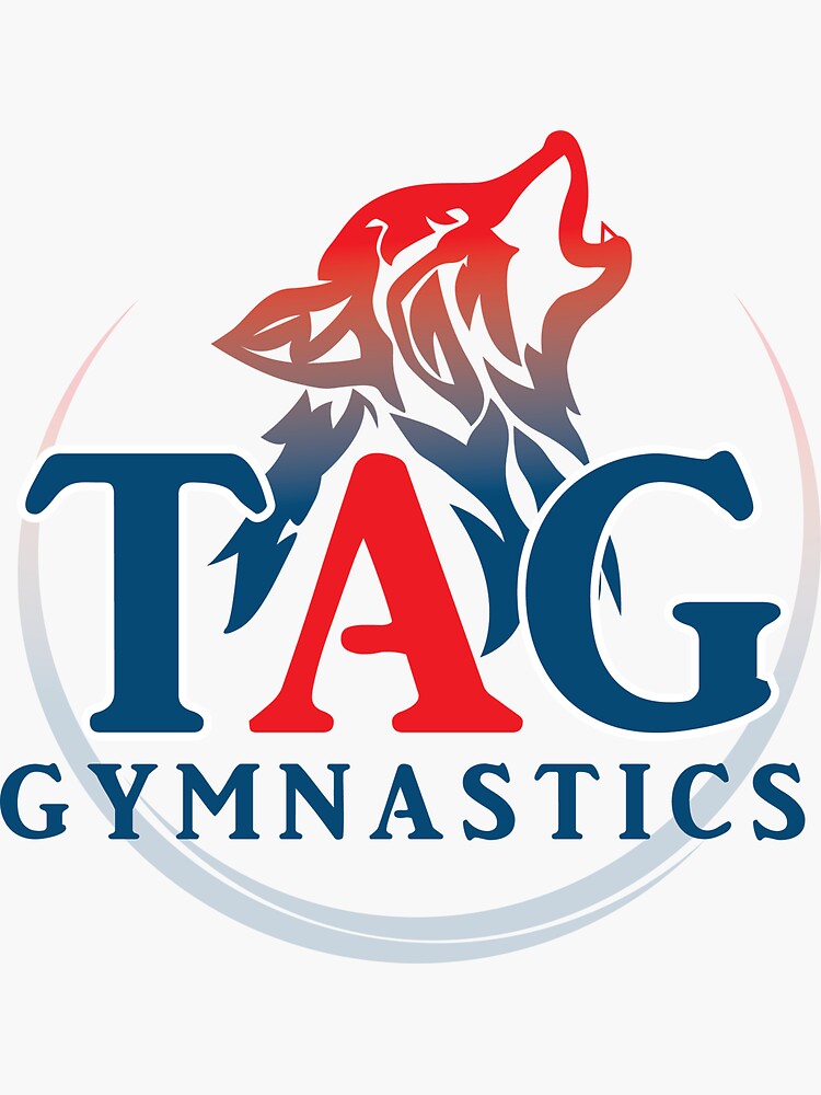 "Tri-Alpha Gymnastics Logo" Sticker for Sale by ArtNastix | Redbubble