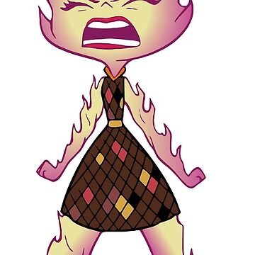 "Angry Ember Elemental" Sticker for Sale by Stylish-Geek | Redbubble