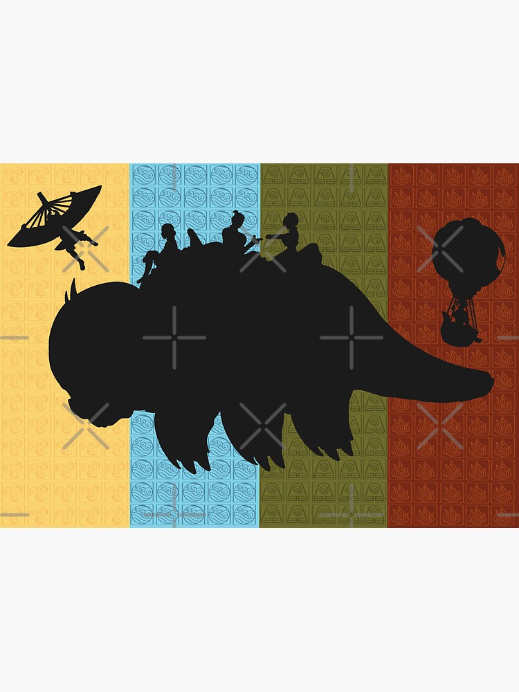 "ATLA - Air, Water, Earth & Fire" Sticker for Sale by mmdr07 | Redbubble