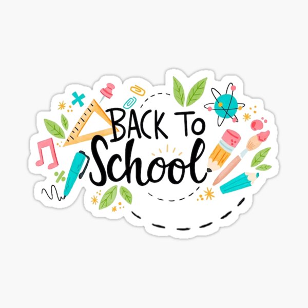 "Back To School kids 2024-2025 T-Shirt" Sticker for Sale by Soumia ShoP ...