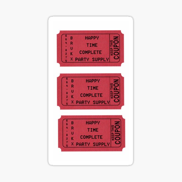"HAPPY TIME COMPLETE PARTY SUPPLY " Sticker by BRVKXBXYS | Redbubble