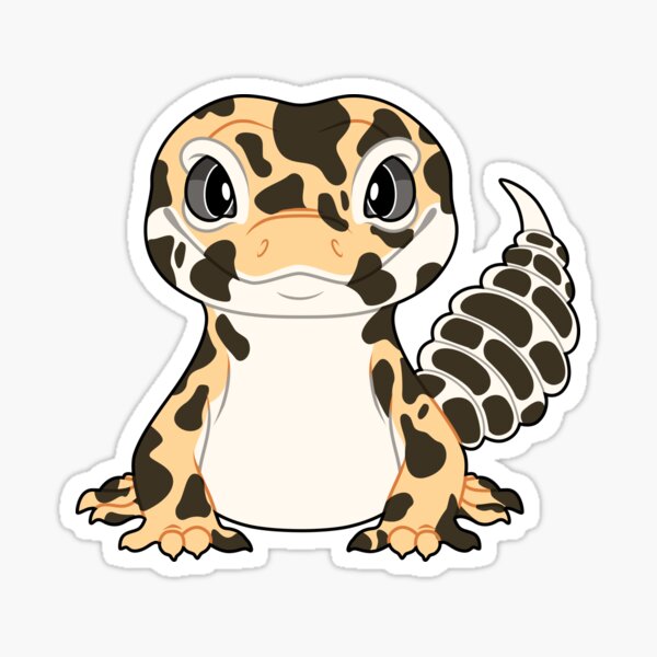 "Leopard Gecko" Sticker for Sale by HeckoGeckoArt | Redbubble