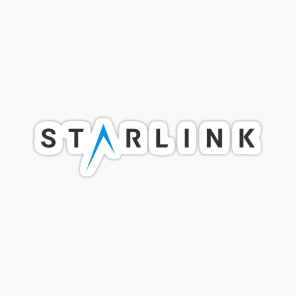 "Starlink Logo" Sticker for Sale by ZACHARFRAUENBE | Redbubble