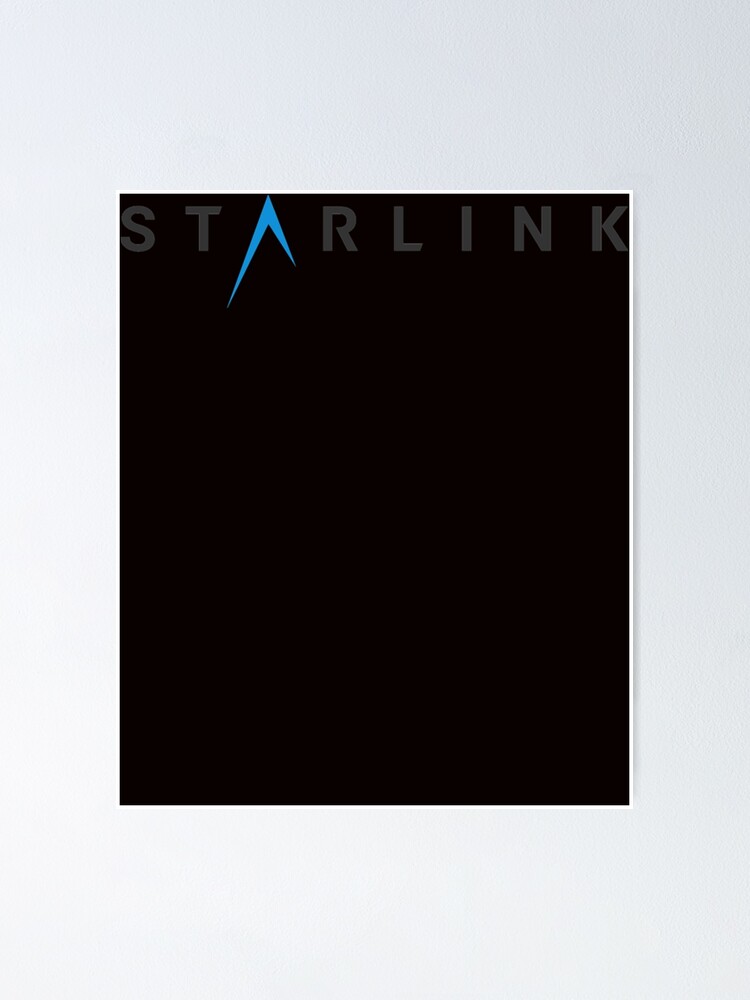 "Starlink Logo" Poster for Sale by ZACHARFRAUENBE | Redbubble