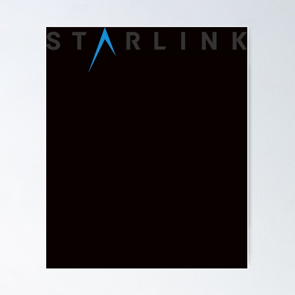 "Starlink Logo" Poster for Sale by ZACHARFRAUENBE | Redbubble