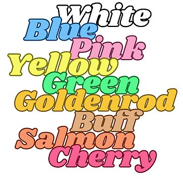 "Script Revision Colors" Sticker for Sale by StickyCinema | Redbubble