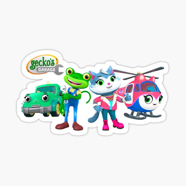"Gecko Garage, Gecko Garage GG" Sticker for Sale by FashionArtSp ...
