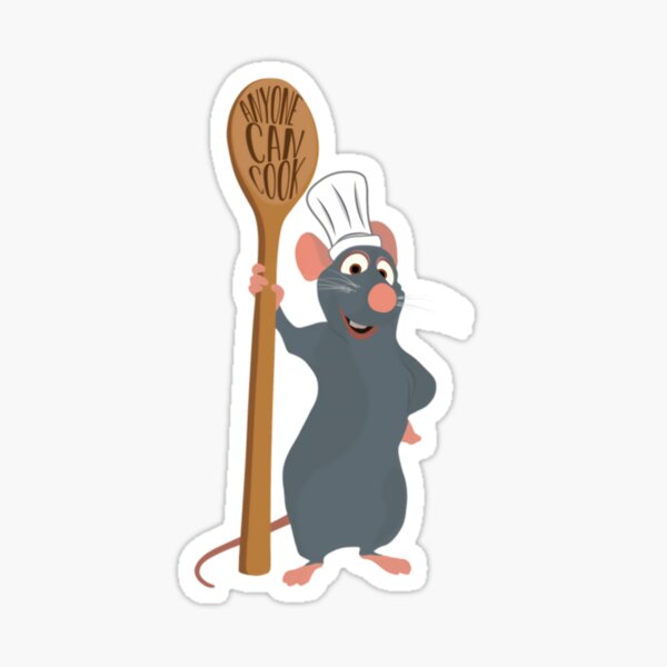 "Ratatouille - Anyone Can Cook - Remy " Sticker for Sale by ...