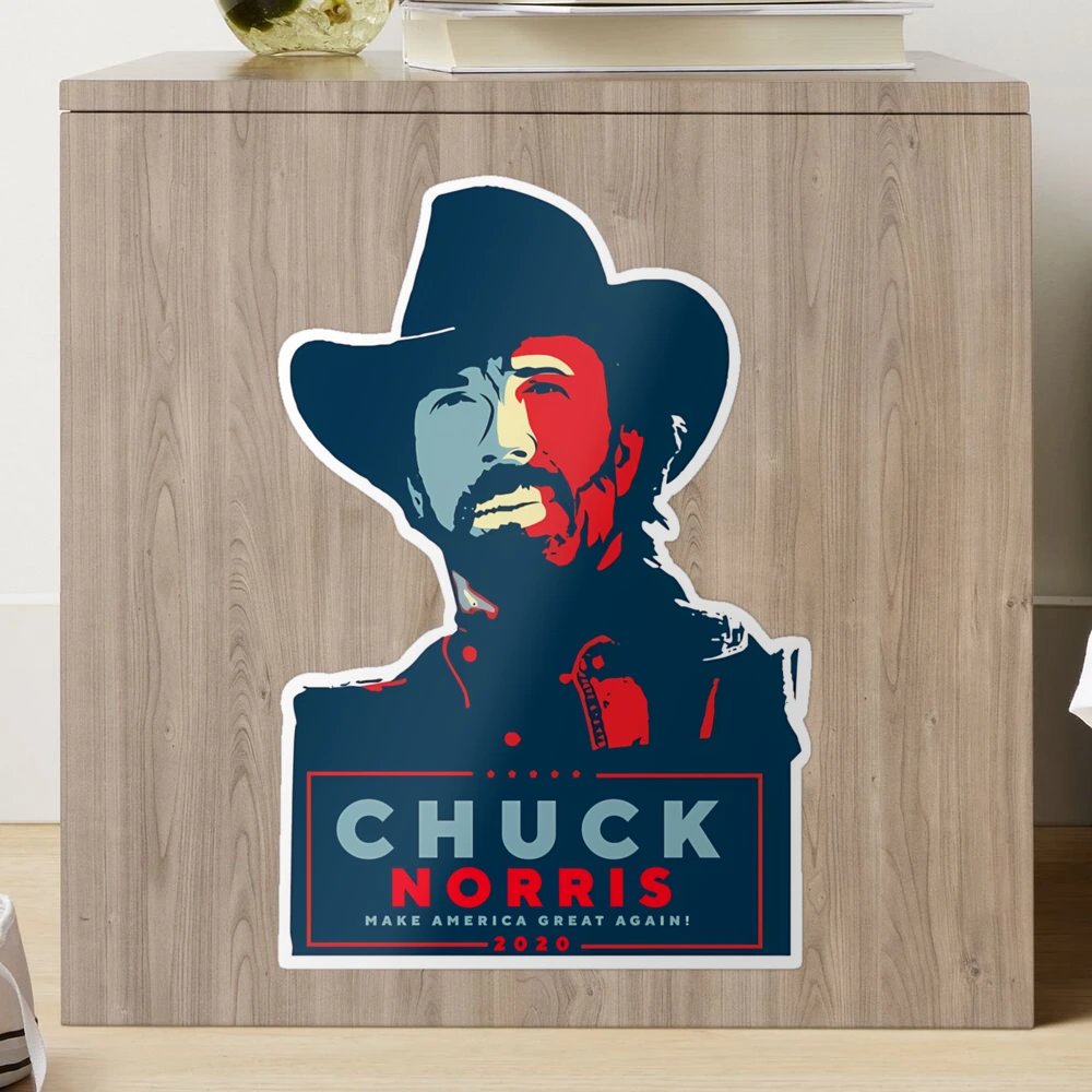Chuck Norris Was Hier Sticker Schild Spruch "Chuck Norris Kann