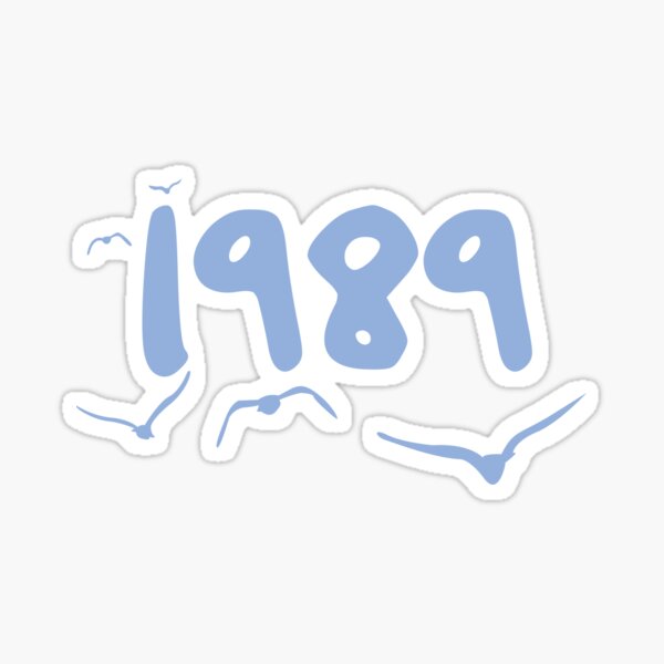 "1989 Seagulls (cool blue)" Sticker for Sale by theangstyartist | Redbubble