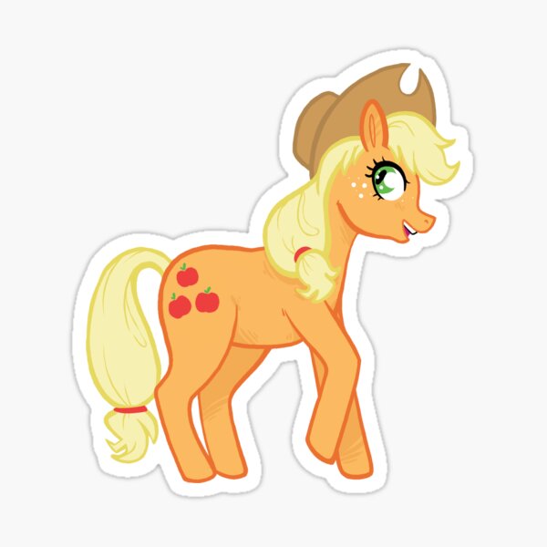 "Applejack Sticker" Sticker for Sale by Sprak | Redbubble