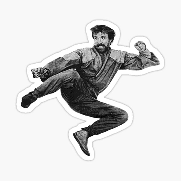 "Chuck Norris" Sticker by RaoulHerve | Redbubble