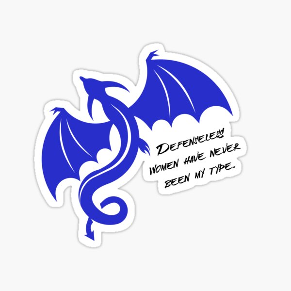 "Fourth Wing Xaden Defenseless Women" Sticker for Sale by IllitBookish ...