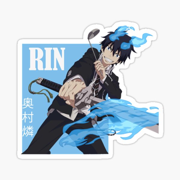 "Rin Okumura Blue Exorcist anime" Sticker for Sale by Loyaltytarver ...