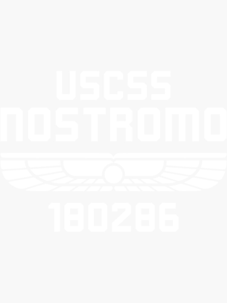 "Alien Aliens Weylan Yutani Wings Nostromo Logo Sign " Sticker for Sale ...