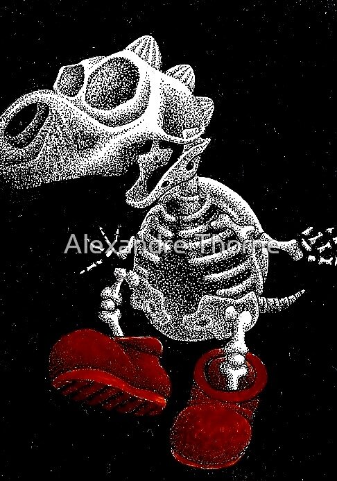 "YOSHI SKELETON " by Alexandre Thorne | Redbubble