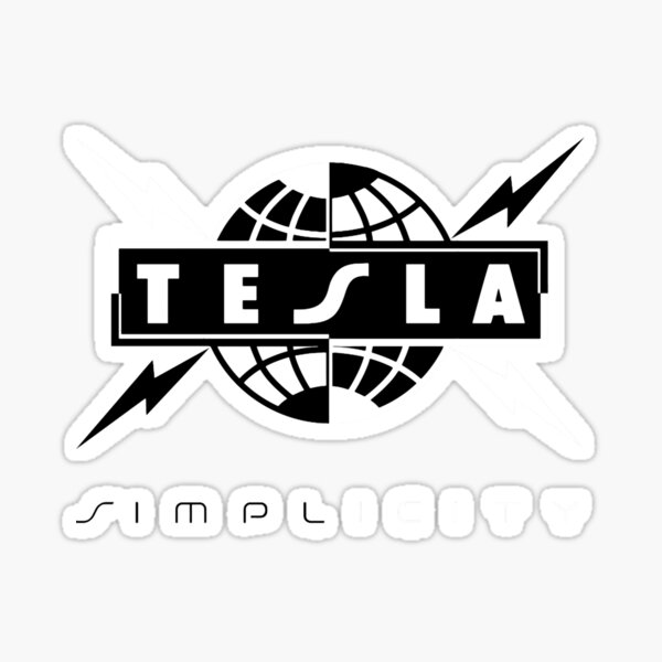 "Tesla Band Logo" Sticker for Sale by DarianaSanford | Redbubble