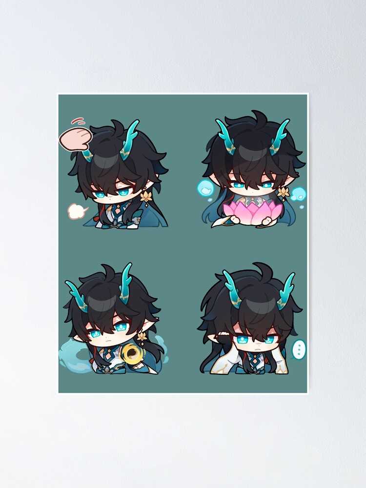 "Honkai Star Rail Chibi Dan Heng IL- Pack" Poster for Sale by ...