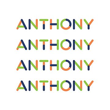 "ANTHONY name colorful set pack style 1" Sticker for Sale by ...