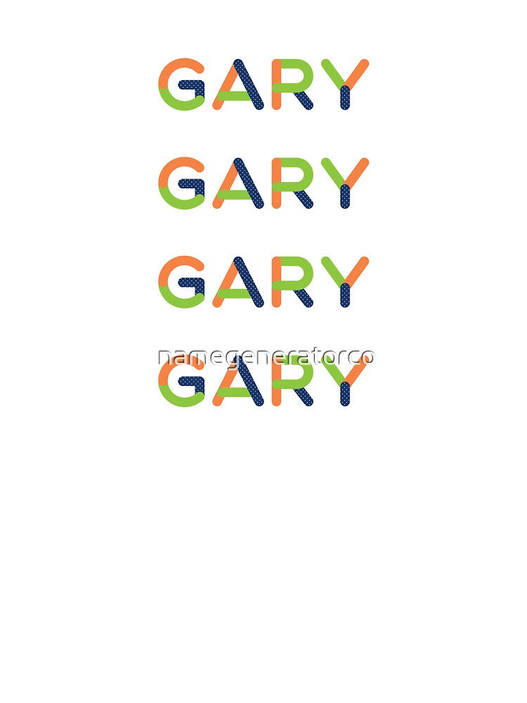 "GARY name colorful set pack style 1" Kids T-Shirt for Sale by ...