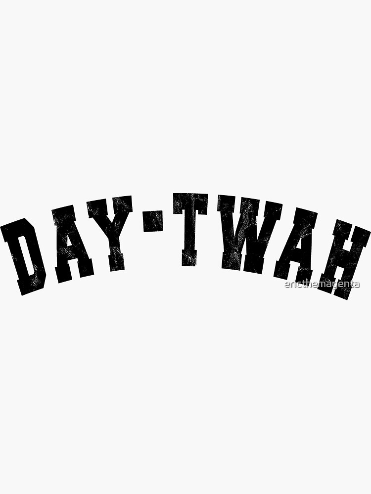 "Day-twah Detwah De-twah Detroit Native Michigan Sports Fan" Sticker by ...