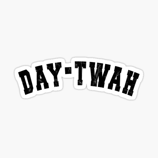 "Day-twah Detwah De-twah Detroit Native Michigan Sports Fan" Sticker by ...