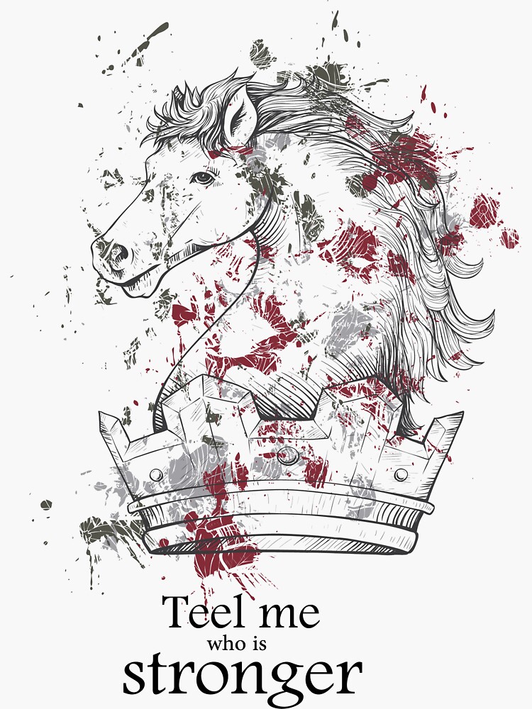 "Hores kingdom's " Sticker for Sale by Novsky | Redbubble