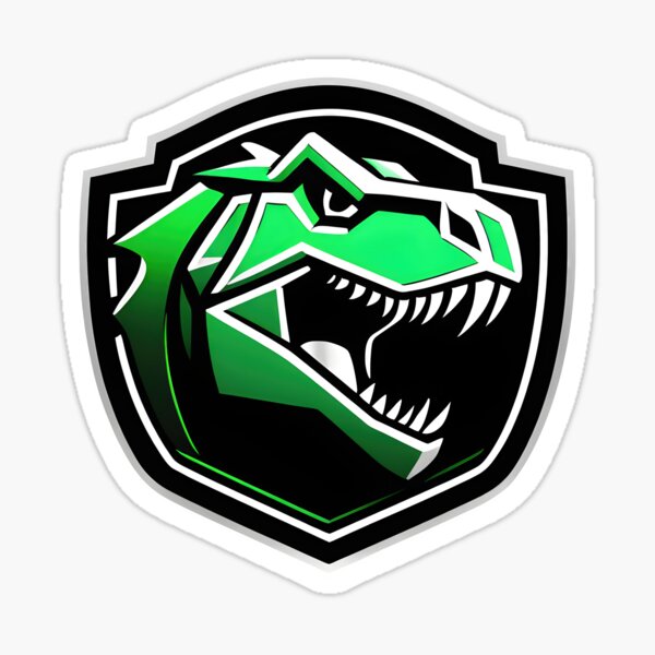 "Dinosaur green logo" Sticker by ShylaMarsare | Redbubble