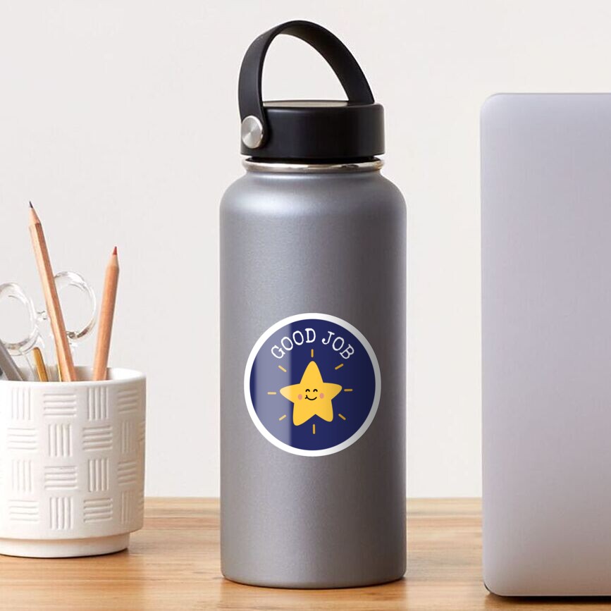 "Good job star" Sticker for Sale by PixelClip | Redbubble