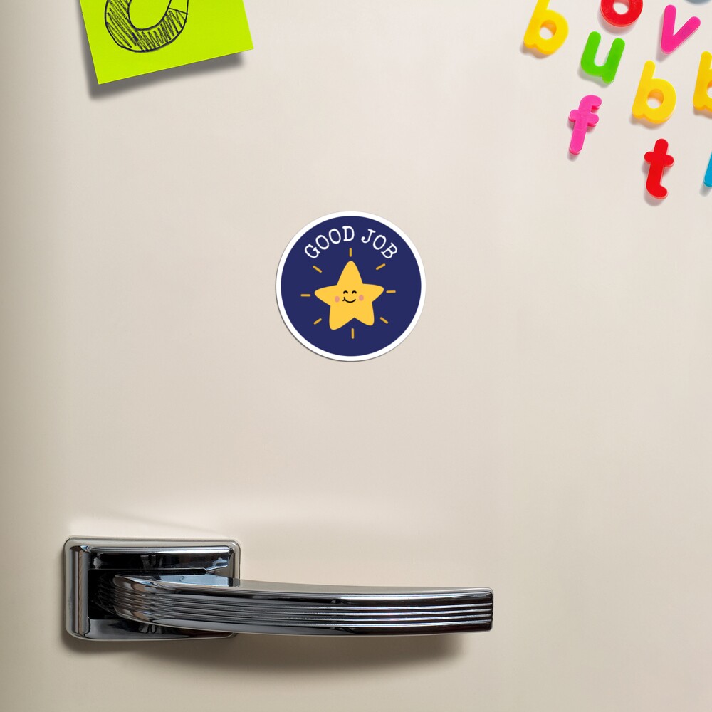 "Good job star" Sticker for Sale by PixelClip | Redbubble