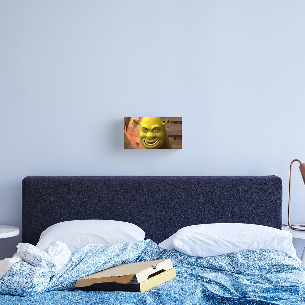 "creepy shrek" Canvas Print for Sale by Alexis6214 | Redbubble