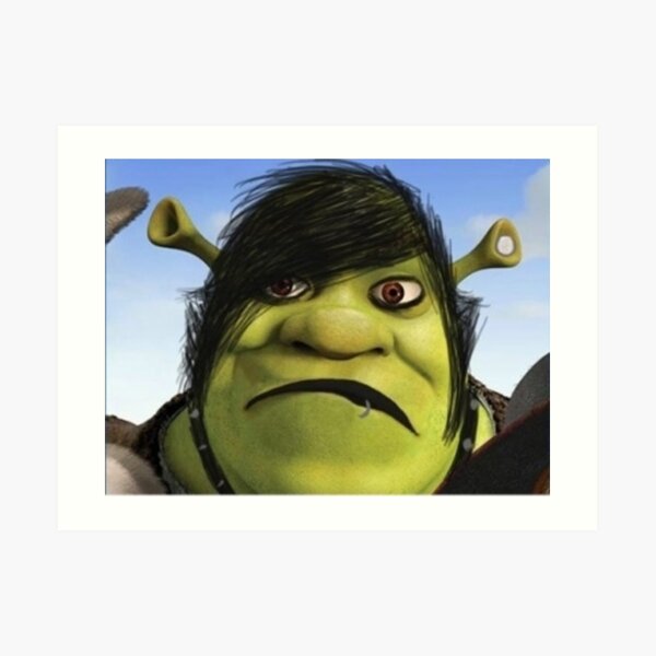 "emo shrek" Art Print by Alexis6214 | Redbubble