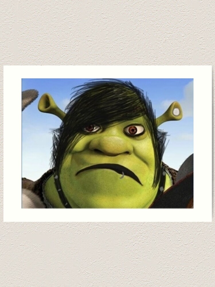 Lámina artística «emo shrek» de Alexis6214 | Redbubble