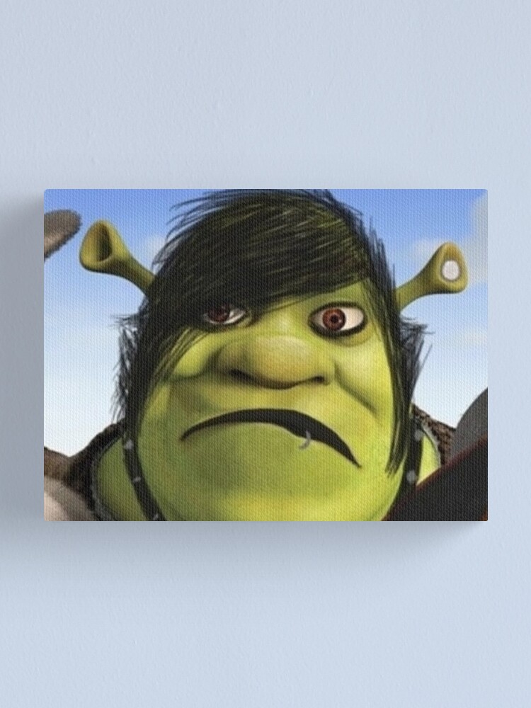 "emo shrek" Canvas Print for Sale by Alexis6214 | Redbubble