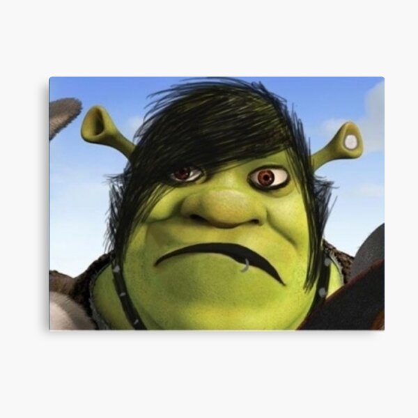"emo shrek" Canvas Print for Sale by Alexis6214 | Redbubble