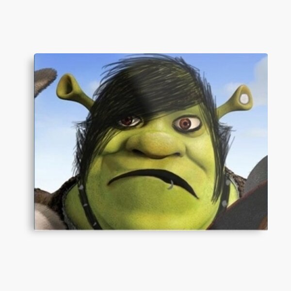 "emo shrek" Metal Print for Sale by Alexis6214 | Redbubble