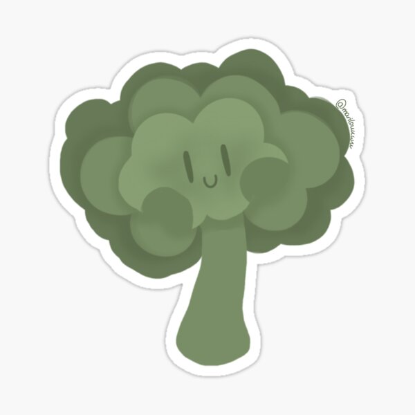 " Cute broccoli" Sticker for Sale by marilouuwu | Redbubble