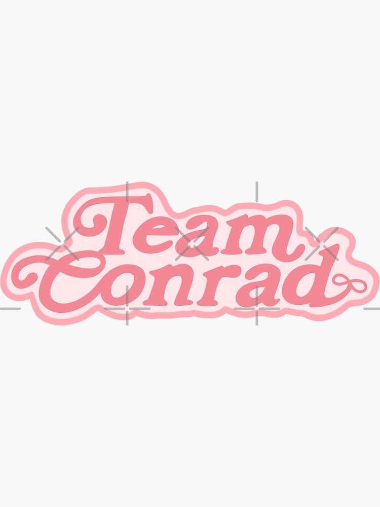 "Team Conrad" Sticker for Sale by hyssopandhiveco | Redbubble